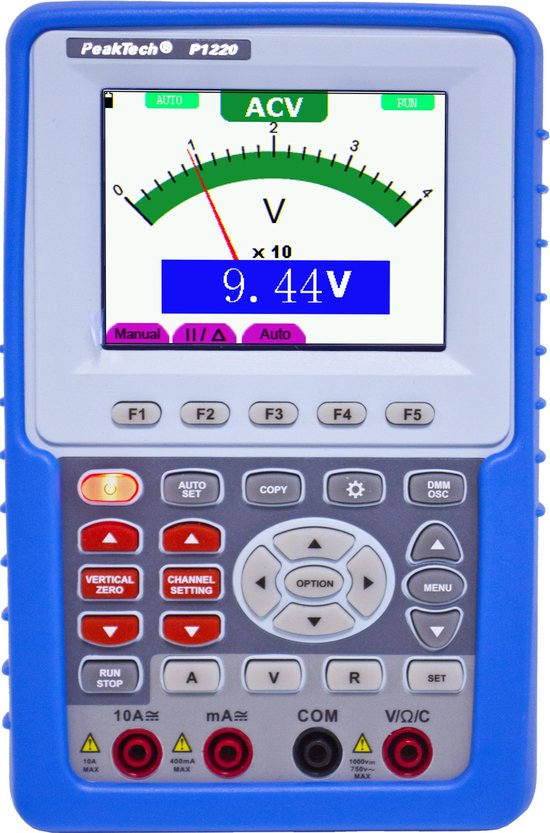 PeakTech 1220 20 MHz 1 CH 100 MS S Oscilloscope Portable Avec PeakTech 1220 20 MHz 1 CH 100 MS S Oscilloscope Portable Avec