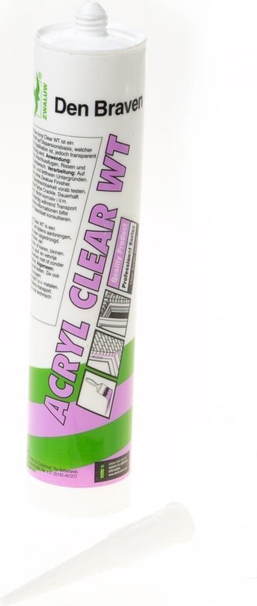 Zwaluw Silicryl Acrylaatkit - Transparant - 310 ml | bol