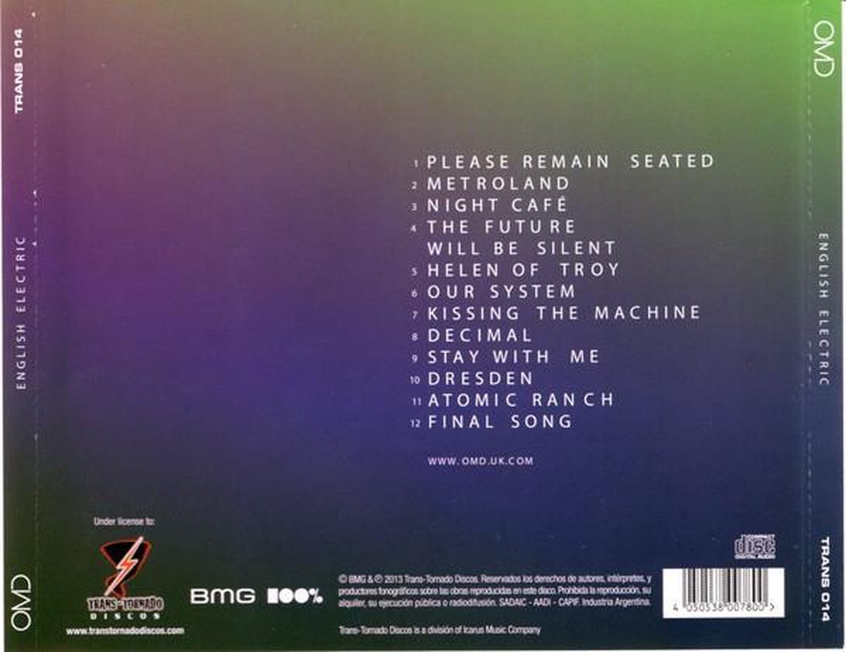 OMD - English Electric, Orchestral Manoeuvres in The Dark | CD (album ...