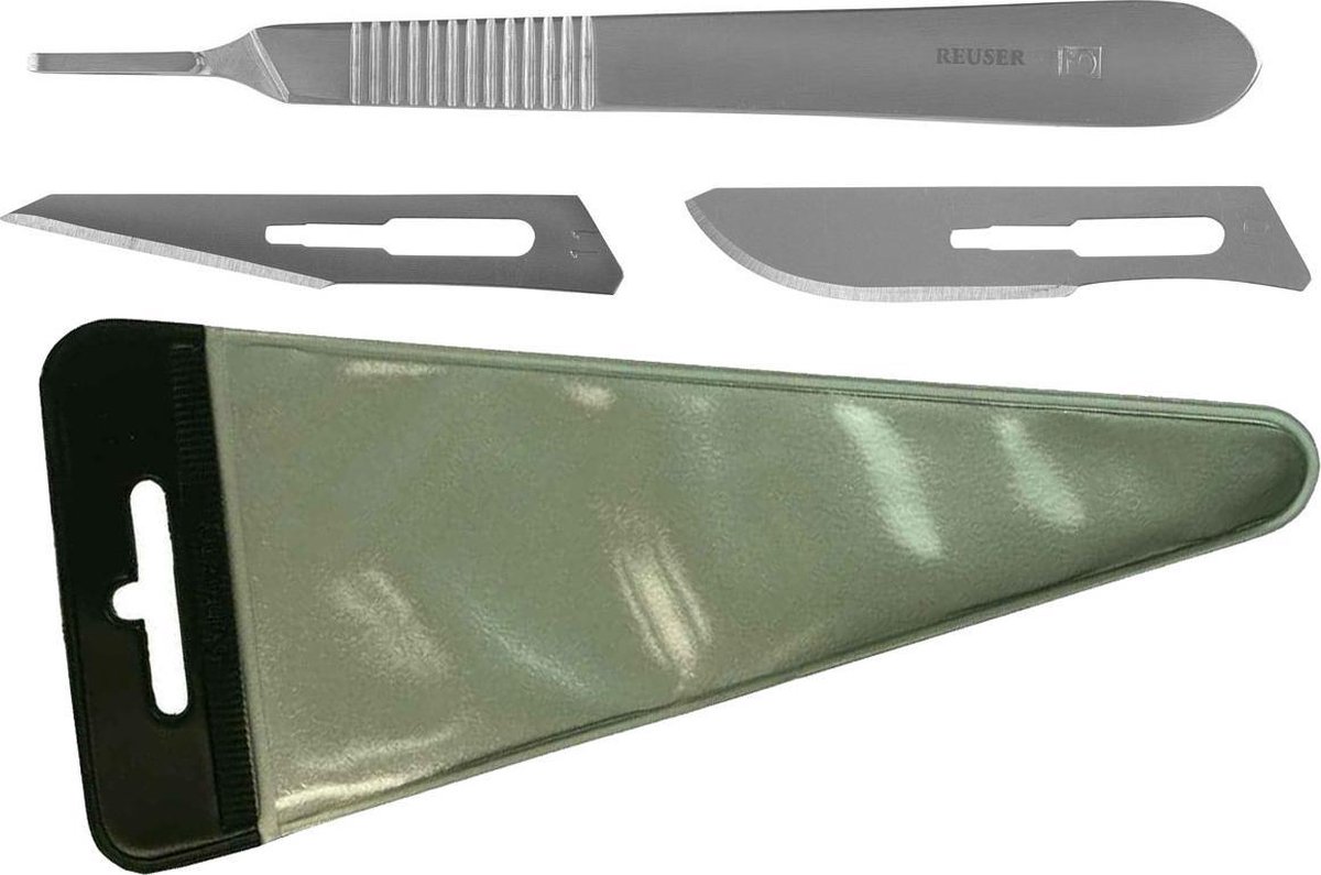 Scalpel mesje Set 3 - Houder SC-3 + 5 mesjes SCM-10 + 5 mesjes SCM-11 ...