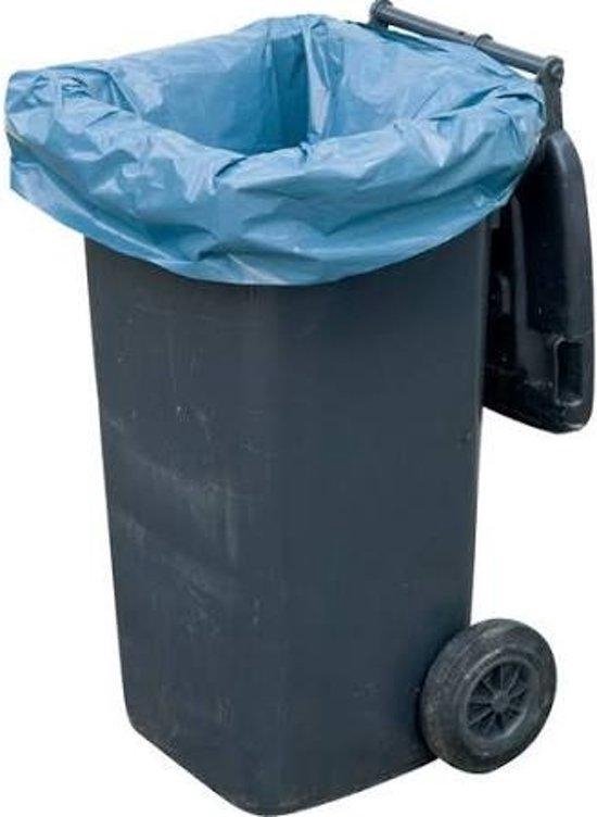 Containerzakken 240 liter blauw 65/25x140cm 30 my - Doos 100 stuks | bol