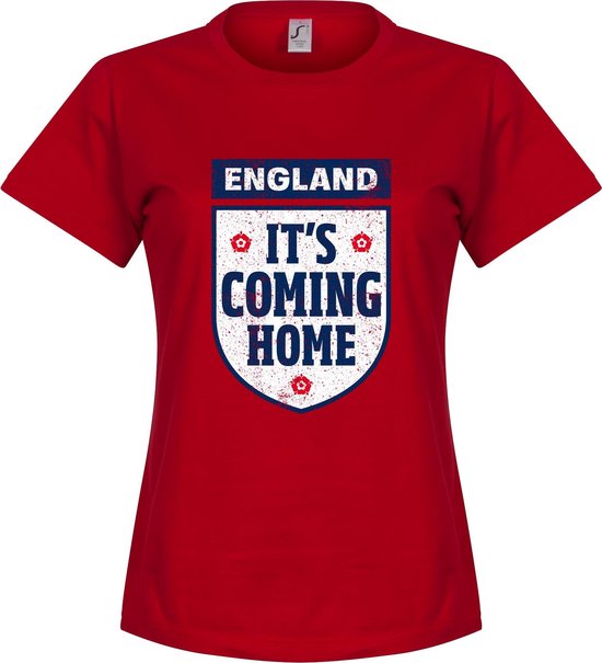 It's Coming Home England Dames T-Shirt - Rood - XL | bol