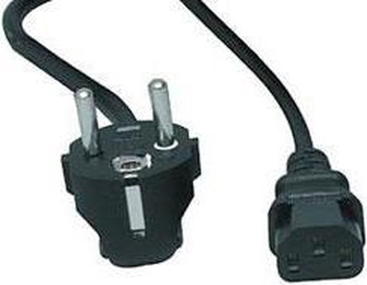 Valueline stroomkabel Schuko gehoekt mannelijk - IEC-320-C13 5,00 m ...