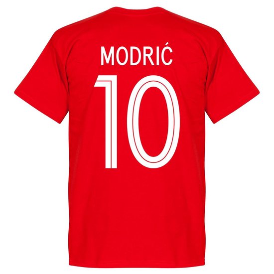 Kroatie Modric 10 Team T-Shirt - Rood - S | bol