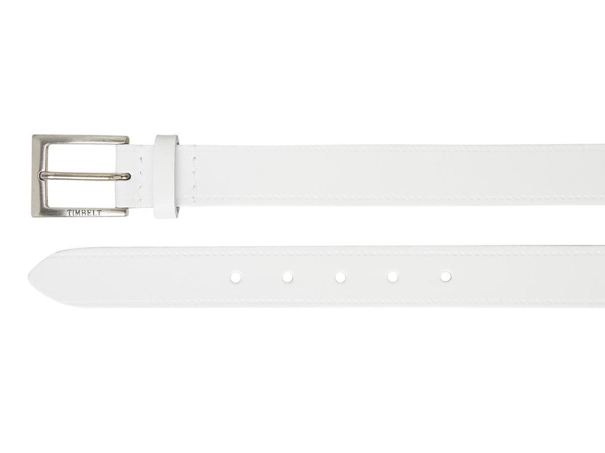 3cm witte riem - damesriem/herenriem - wit - 100% leder - Maat 105 ...