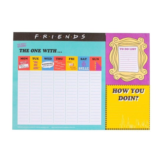 Friends: Weekly Planner | bol.com