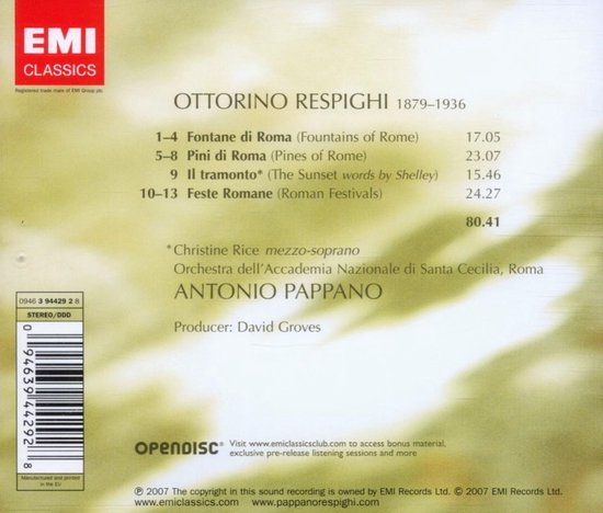 Respighi 07, Orchestra Dell | CD (album) | Muziek | bol