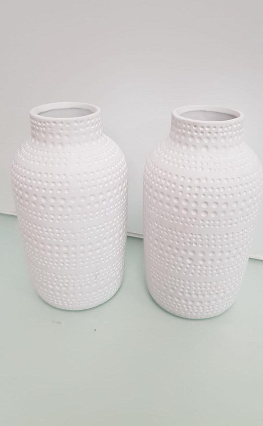 vaas - wit - 2 stuks | bol