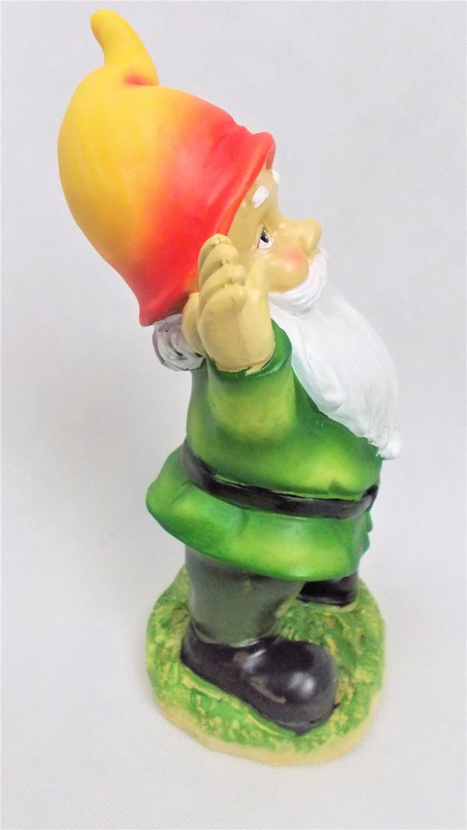 Kabouter - Tuinkabouter met de handen in de lucht 22cm | bol.com