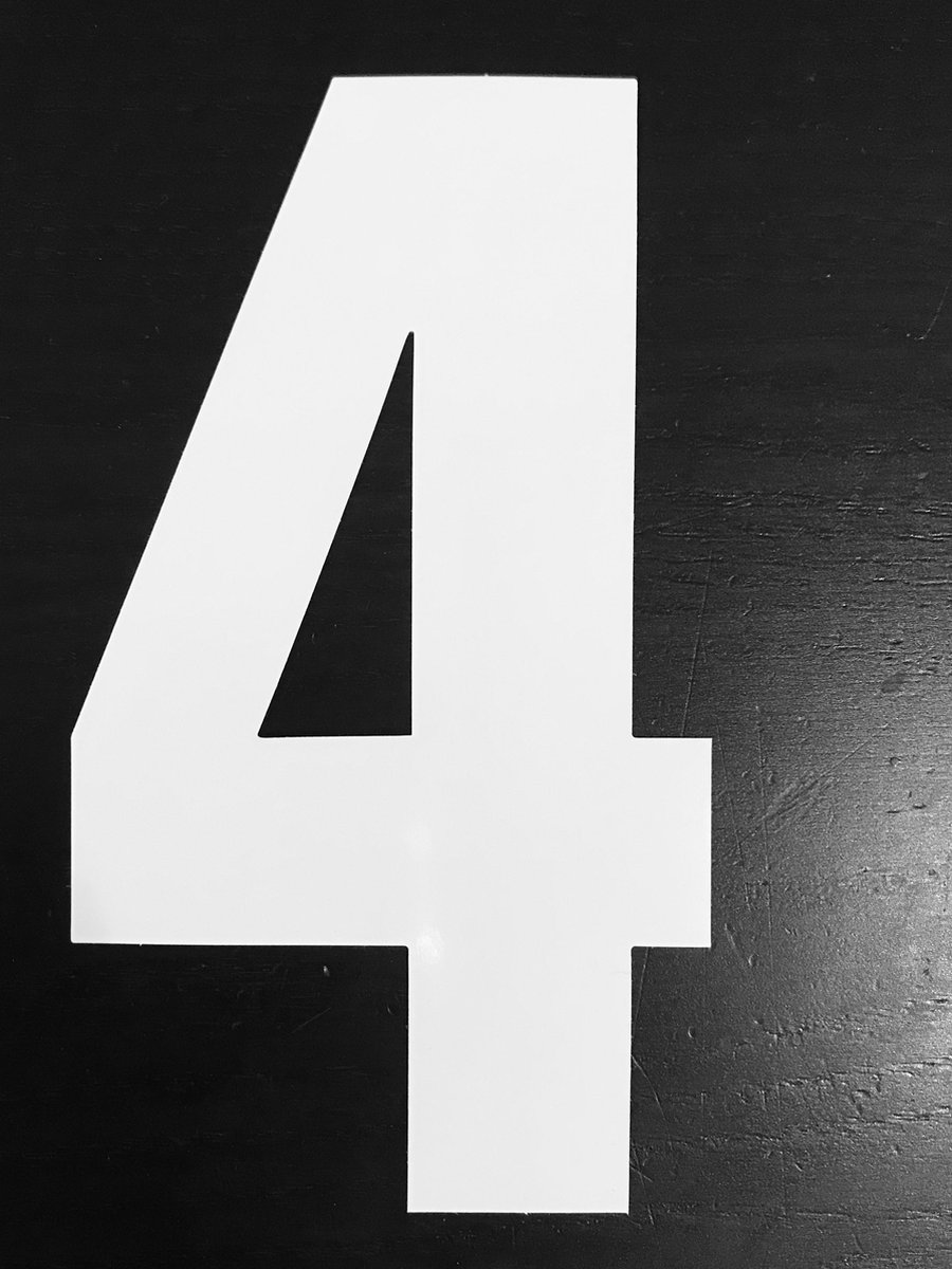 huisnummer sticker - nr. 4 - wit groot- huisnummer stickers ...