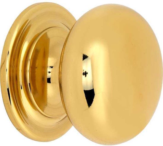 Meubelknop Fungo 35mm messing gelakt | bol