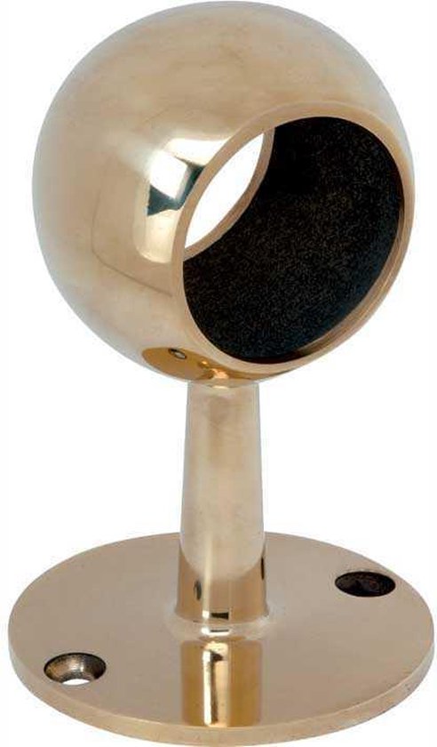 Middensteun Bol 25,4mm messing ongelakt | bol