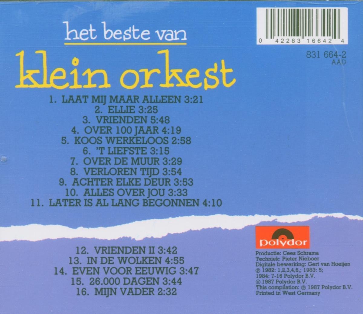Het Beste Van Klein Orkest, Klein Orkest | CD (album) | Muziek | bol