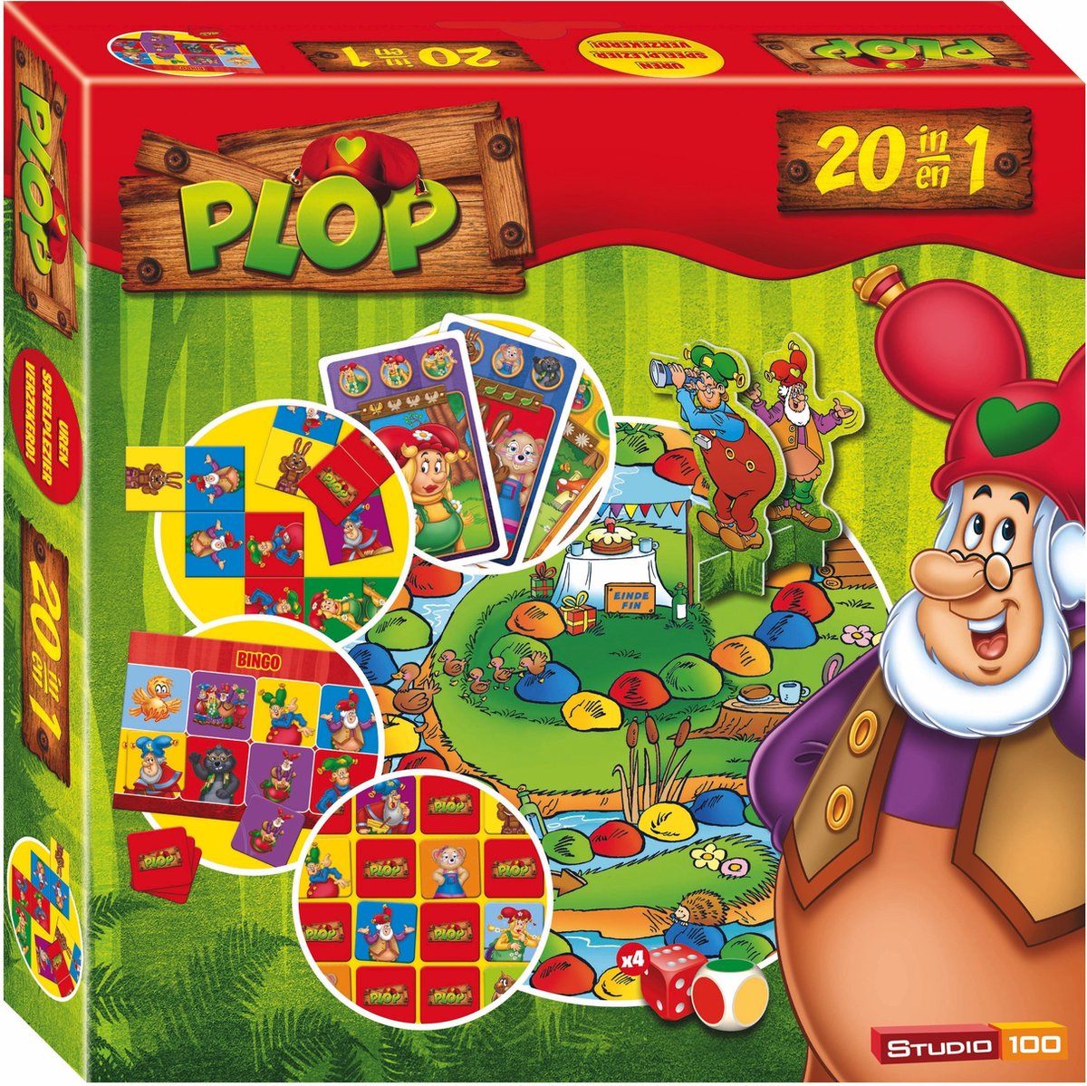 Kabouter Plop Bordspel - 20 in 1 spel - 20 spellen | Games | bol.com