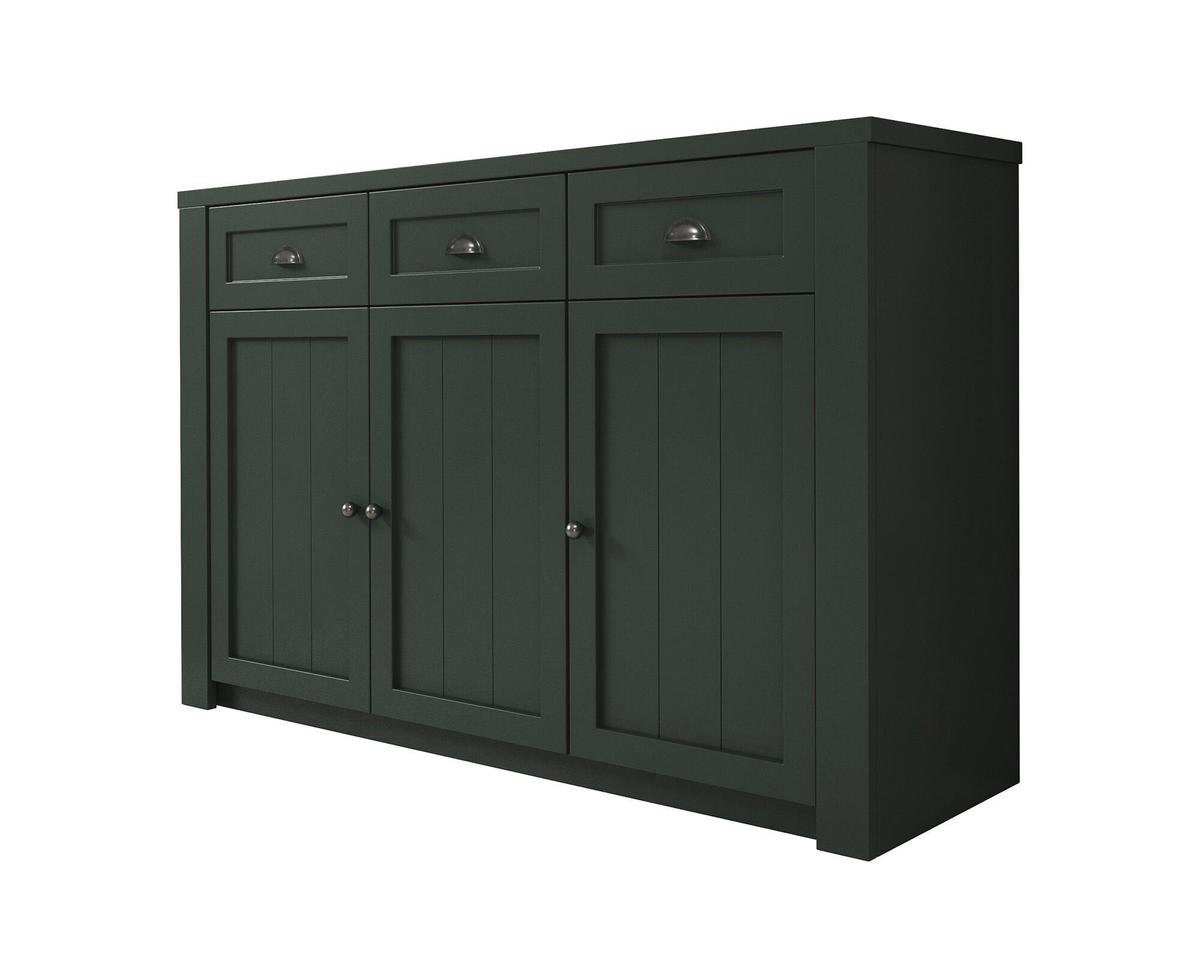 Dressoir Parello 3 - Groen - 130 cm | bol.com