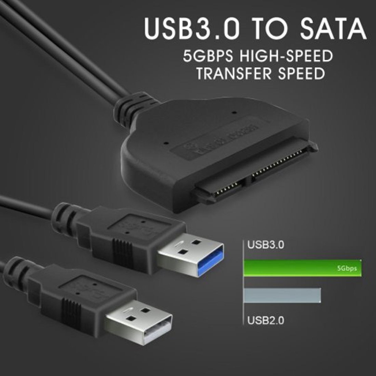 Garpex® SATA naar USB Adapter - SATA USB Converter - SATA naar USB 3.0 ...