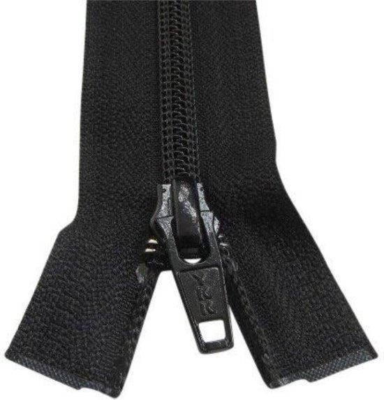 YKK SPIRAAL RITS, DEELBAAR, 75 cm ZWART, PER STUK. | bol