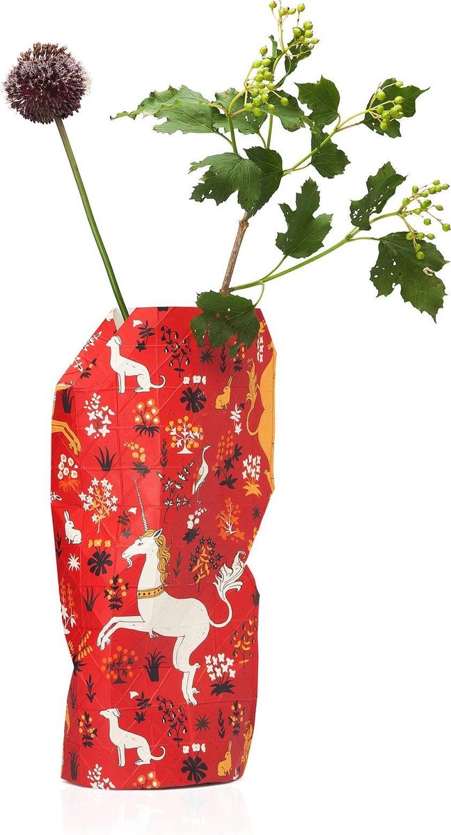 Tiny Miracles - Duurzame Design Vaas - Paper Vase Cover - Unicorn ...