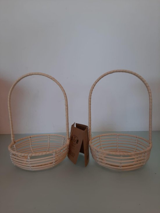 2 rieten mandjes | bol.com