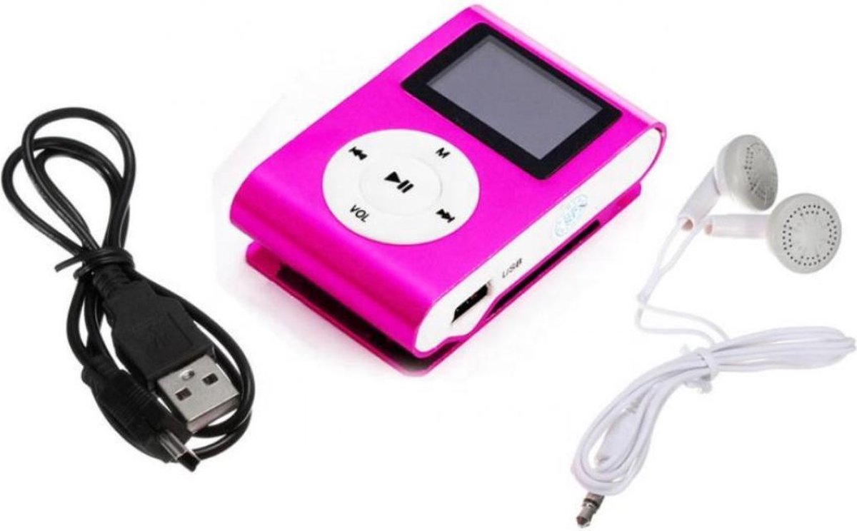 MP3 Speler - MP3 Speler inclusief Oordopjes - MP3 16GB Geheugen - MP3 ...