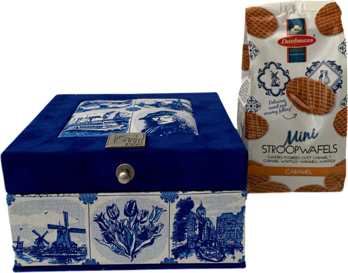 The Dutch Tea Box Holland Souvenir Theedoos met Thee en Stroopwafels ...