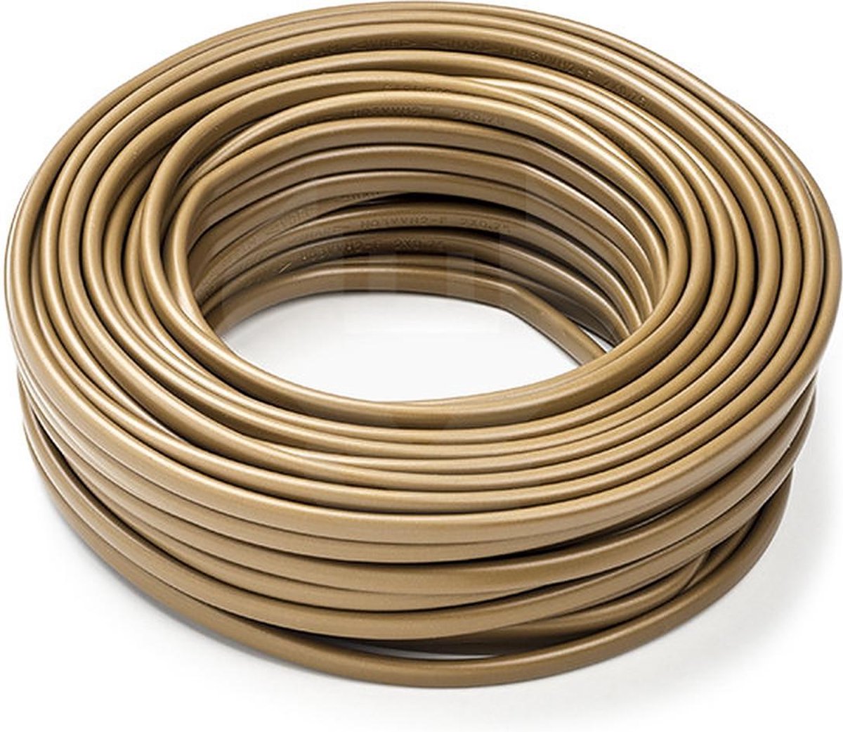 Snoer plat wit 2x0,75 mm² - 100 meter | bol