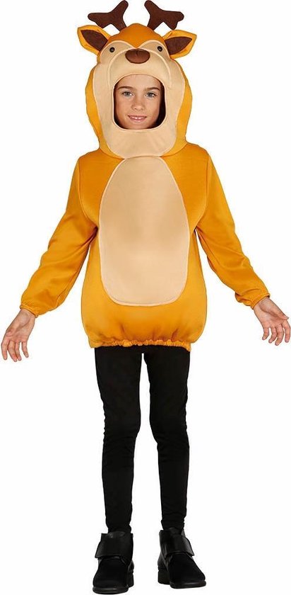 Guirma - Hert & Rendier & Rudolf Kostuum - Rendier Onesie Kind Kostuum ...