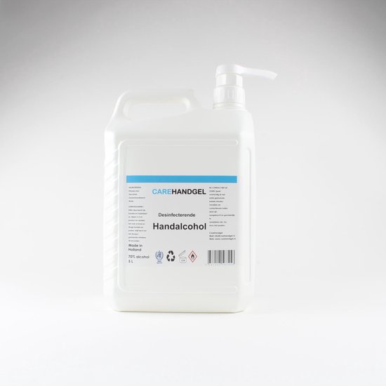 2021KORTING! Desinfecterende Handalcohol 70% alcohol - MET POMPJE - 5 ...