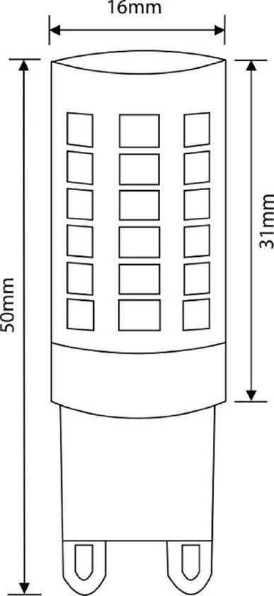 LED G9 - 3W / DIMBAAR Lichtkleur 2700K | bol