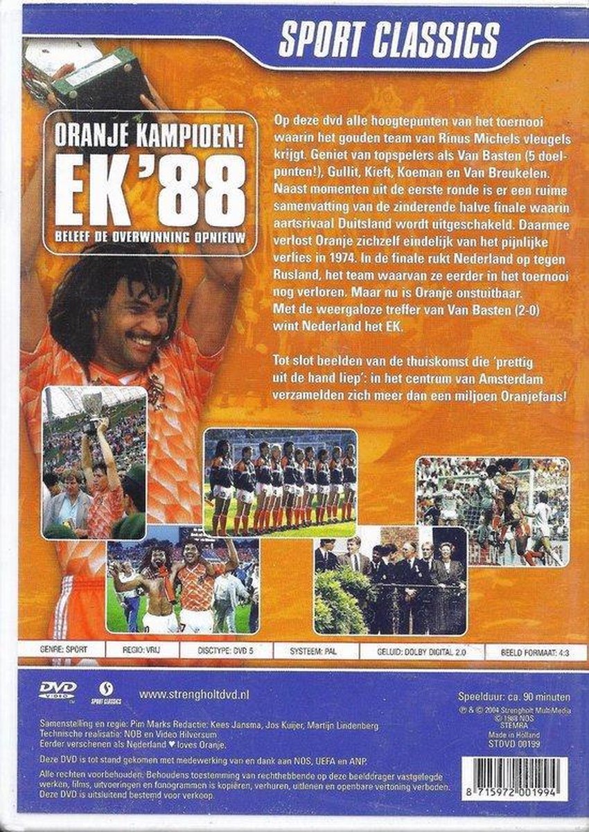 EK '88 - Oranje Kampioen! (Dvd) | Dvd's | bol.com