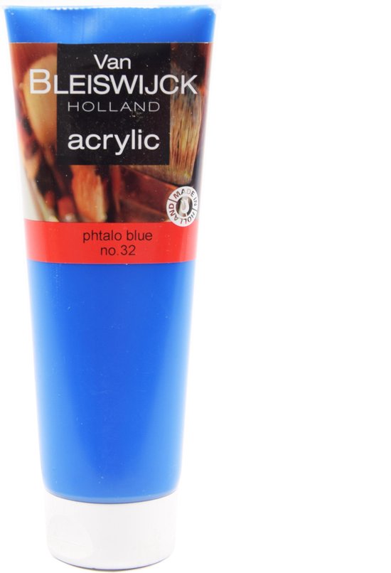 Acrylic verf 250 ML - Watervaste verf - Acrylicverf Blauw phtalo blue ...