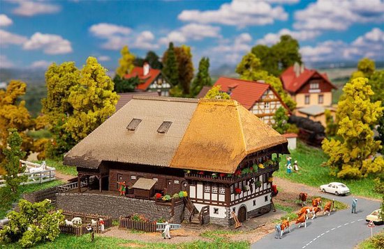 Faller - Black Forest farm with straw roof - FA232395 - modelbouwsets ...