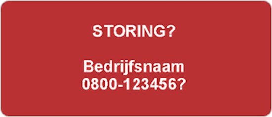 Keuringssticker Storing op rol - 250 stuks - rood - gepersonaliseerd ...