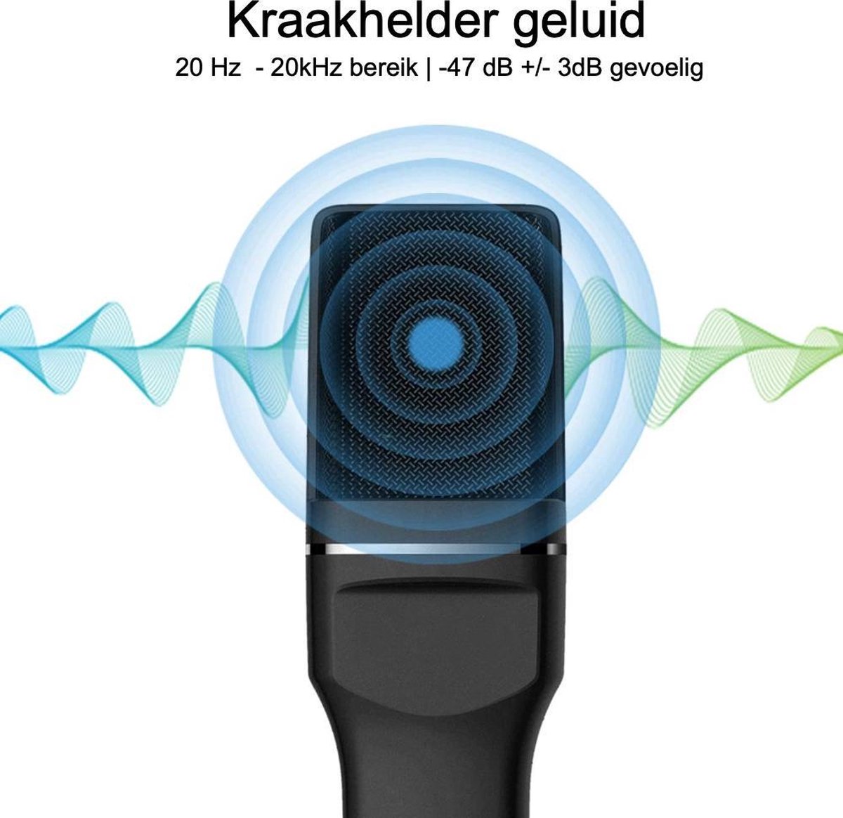 Microfoon met arm en tafelstatief - USB microfoon - microfoon arm ...