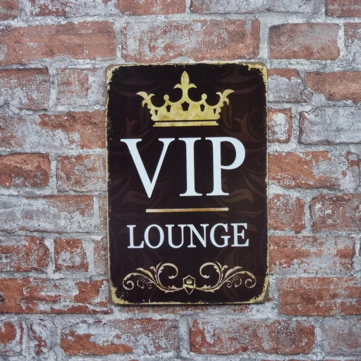 Wandbord – Vip Lounge - Vintage Retro - Mancave - Wand Decoratie ...