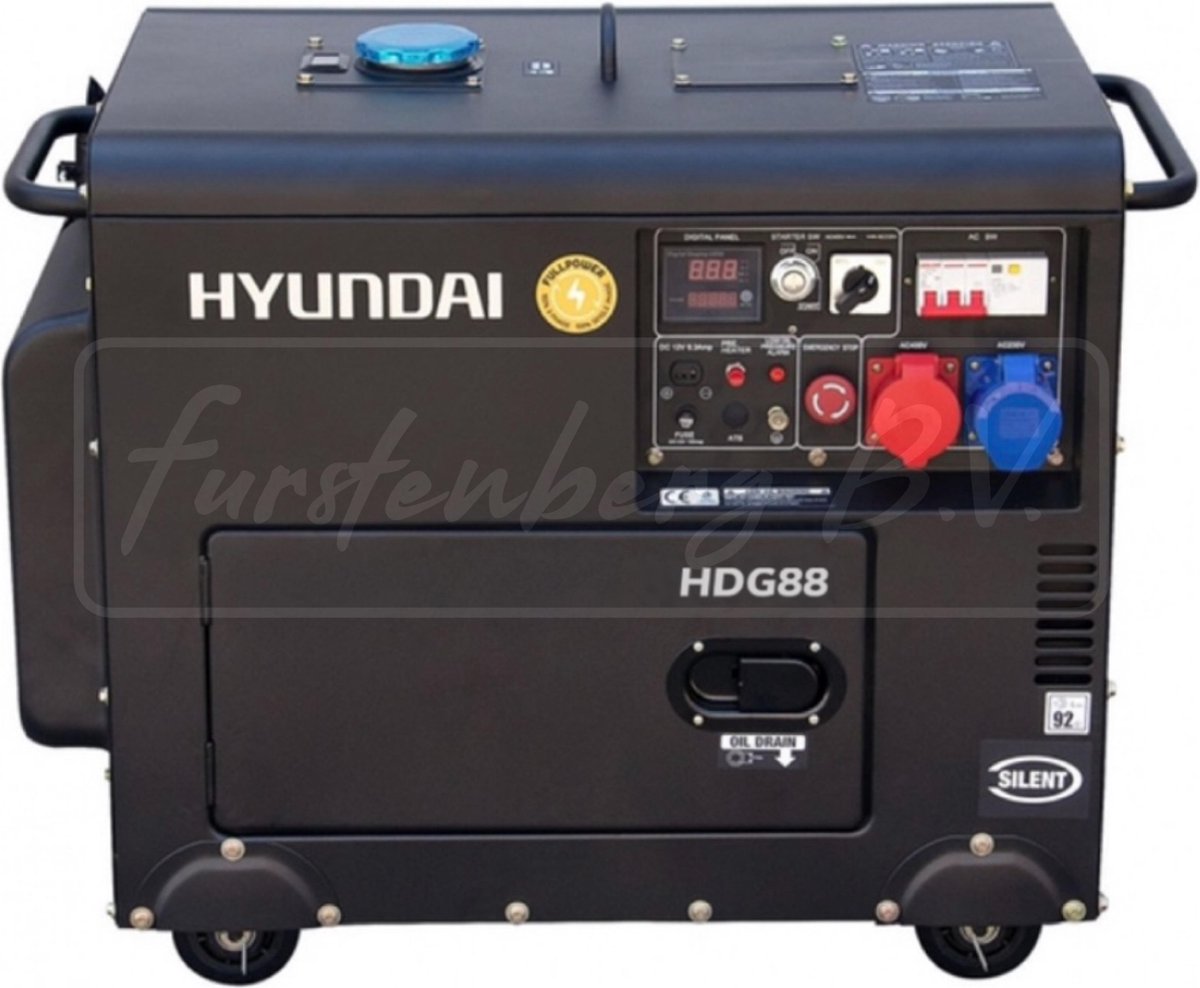 HYUNDAI HDG88 Heavy duty generator 400V 7,5Kva | bol.com