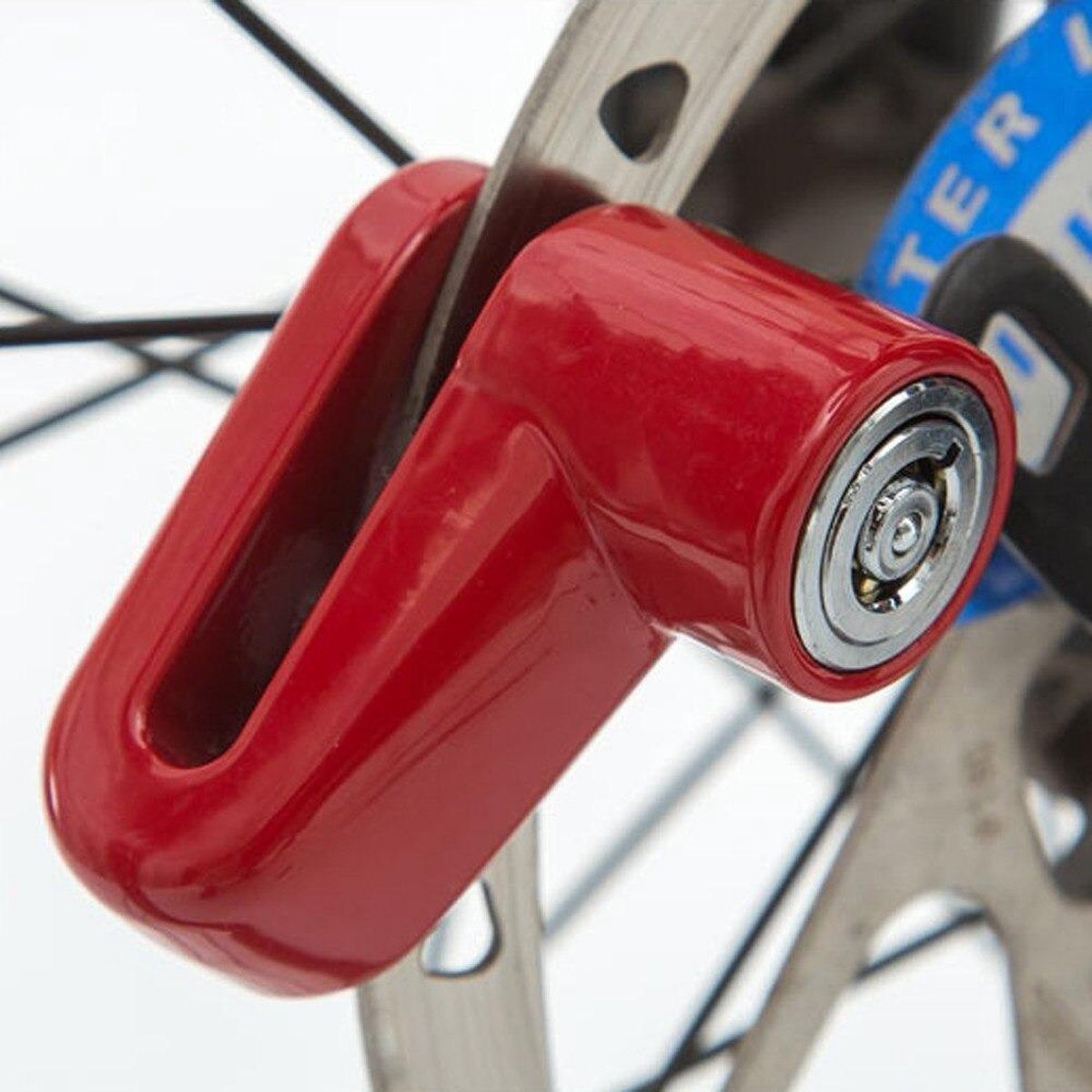 Beveiliging voor motor, step, fiets,… | Schijfremslot | ROOD | bol.com