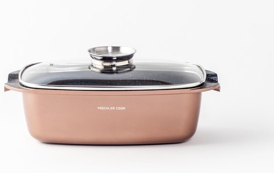 Mischler Cook Braadslee met Deksel - 32 cm - Zwart | bol