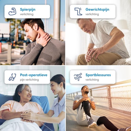 Kluvaro Tens Apparaat - EMS trainer - Spierstimulator - 12 programma’s ...