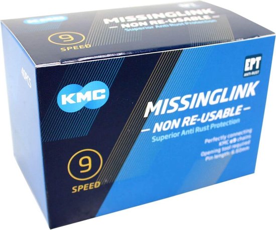 KMC Sluitschakel MissingLink 9NR EPT E9zilver 6.60mm 9v(40) | bol