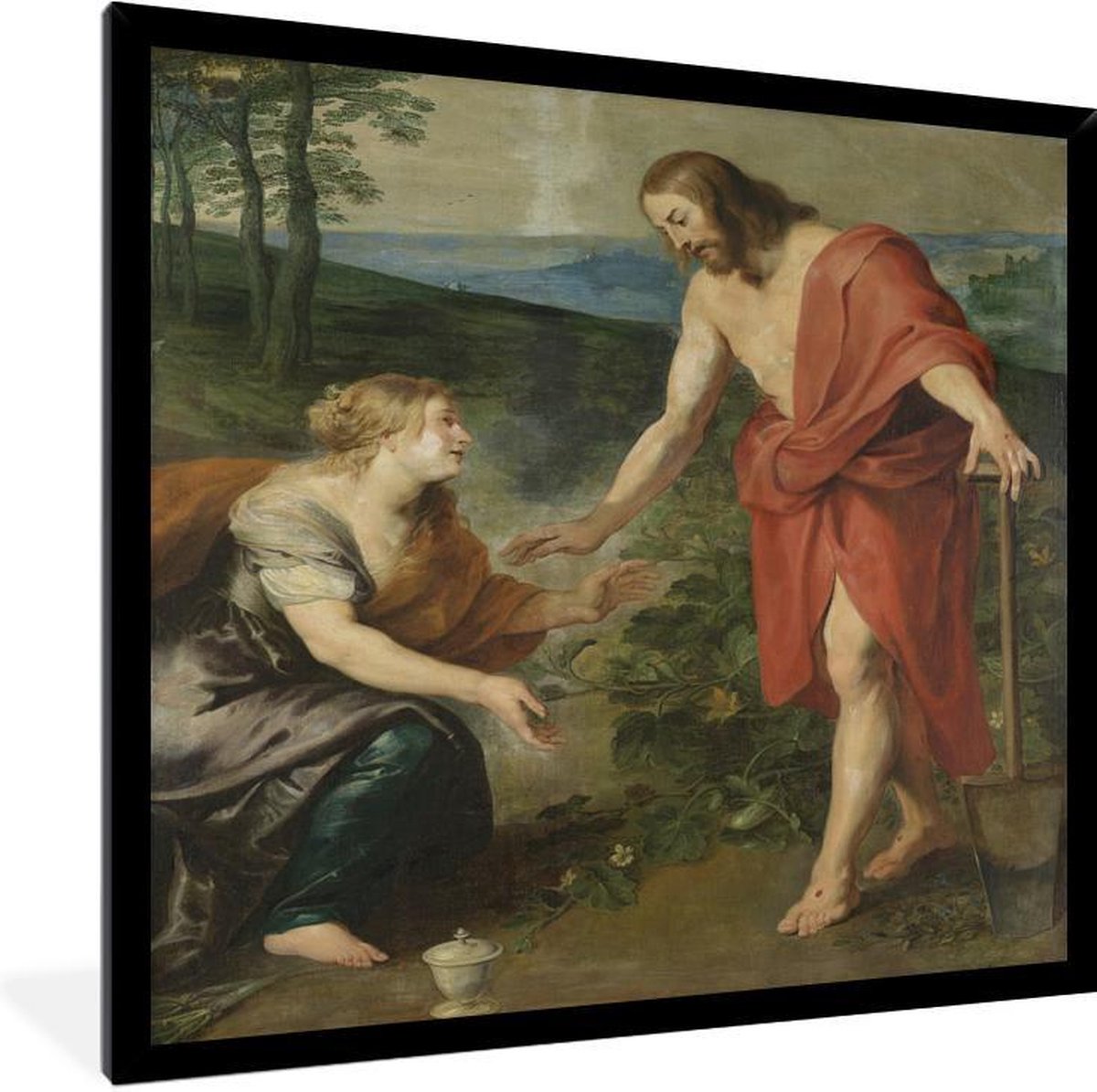 Ontmoeting van Christus en Maria Magdalena - Schilderij van Peter Paul ...