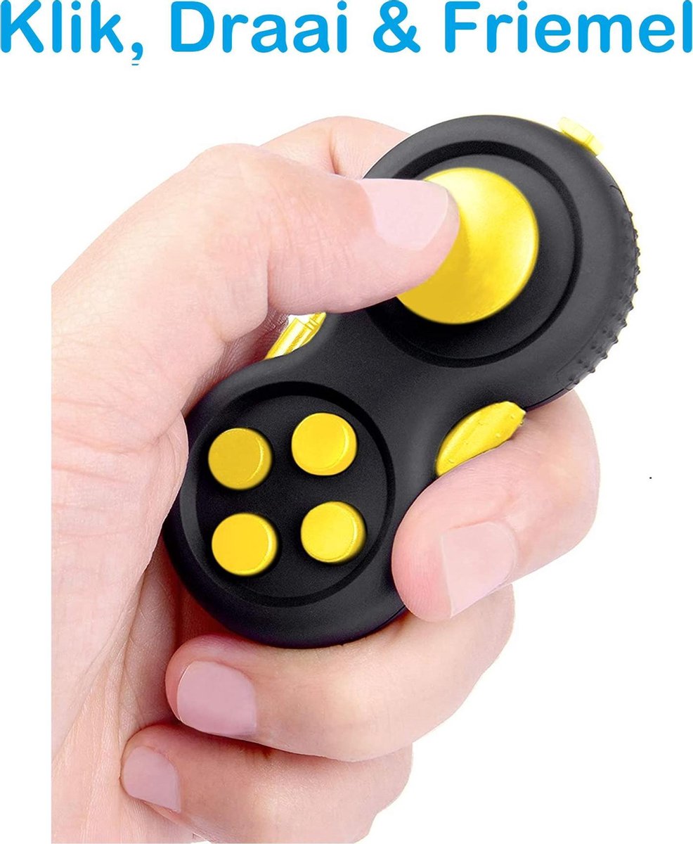 FIDG IT Fidget Pad - Pop It - Fidget toys - Pop it Fidget Toy - Geel ...