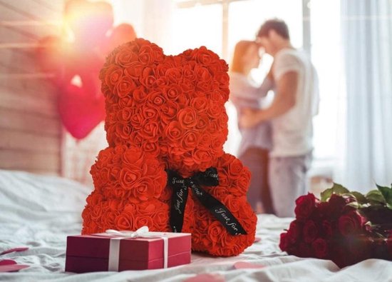 Rose Bear Beertje - Dames Heren - Roos Beer - Rozen - Inclusief Gift ...