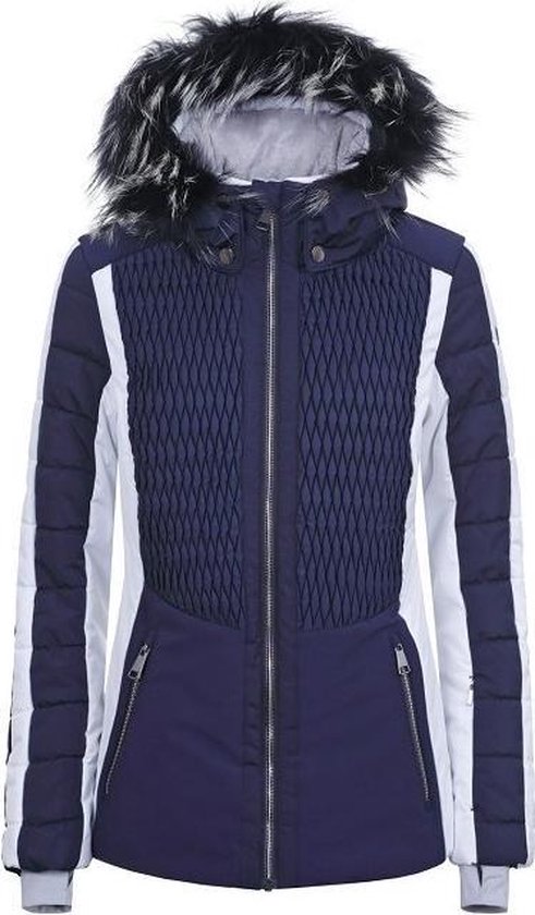 Luhta - ski jas Jaanu navy-wit - dames - mt: 36 | bol.com