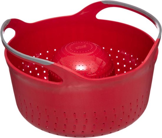 Decopatent® Dubbel Kunststof Vergiet - Aan 2 kanten zeven - 2 Zeef ...