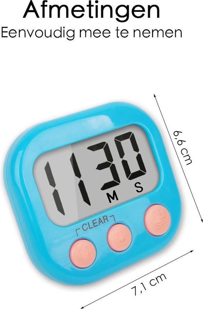 Digitale Timer - 2 Stuks - Groen & Blauw | bol.com