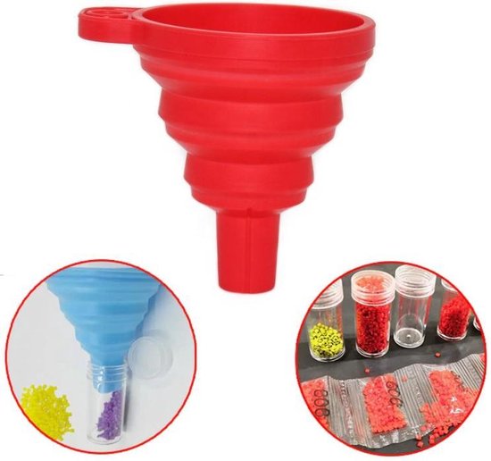 By MJM | Diamond Painting Flexibele Trechter Rood | opvouwbaar ...