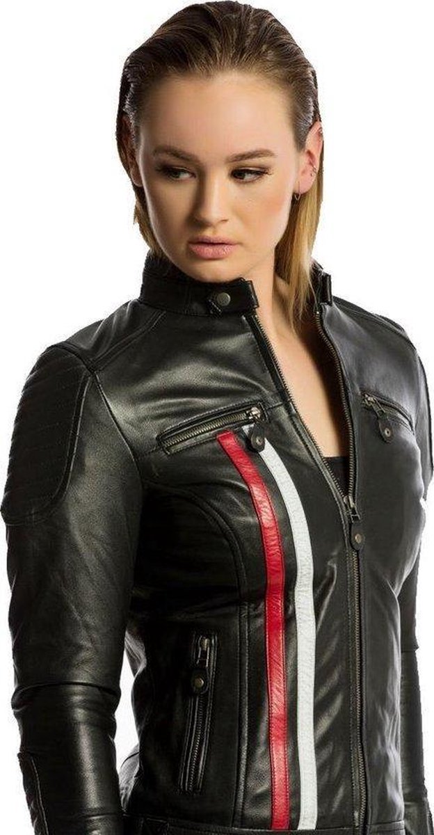 Urban 5884® - Tina - Dames Jas – Lams Leer – Uitneembare Protectie ...