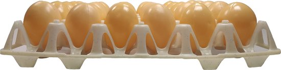 Kunststof Eiertray - 30 kippeneieren per tray - eiermaat M+L - 10 trays ...