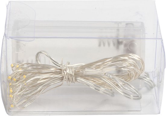 LED Slinger met lampjes. L: 3.15 m. zilver. 1 stuk | bol.com